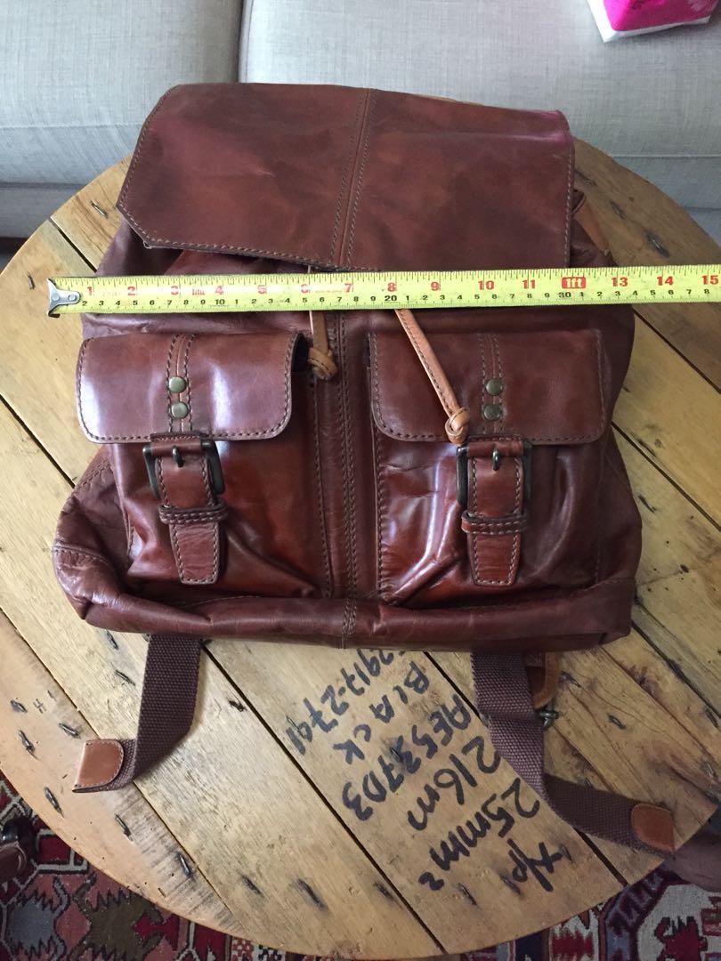 Fossil Genuine Leather Backpack, Men's Fashion, Bags, Backpacks on ...