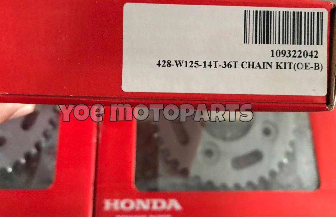 Honda Wave 125 chain set, Auto Accessories on Carousell