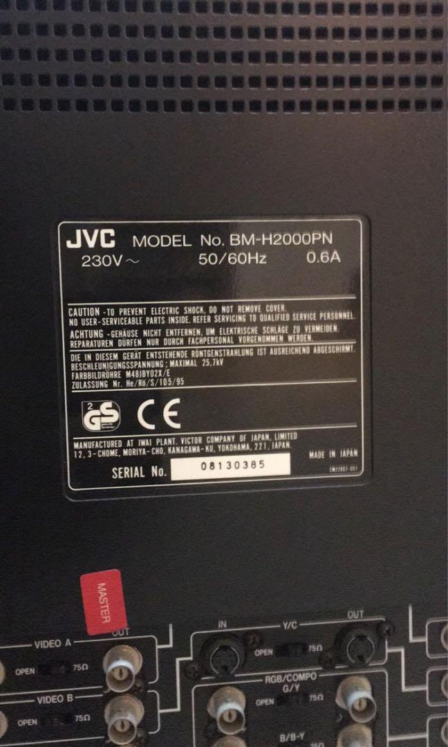 JVC broadcast monitor, Computers & Tech, Parts & Accessories, Monitor ...