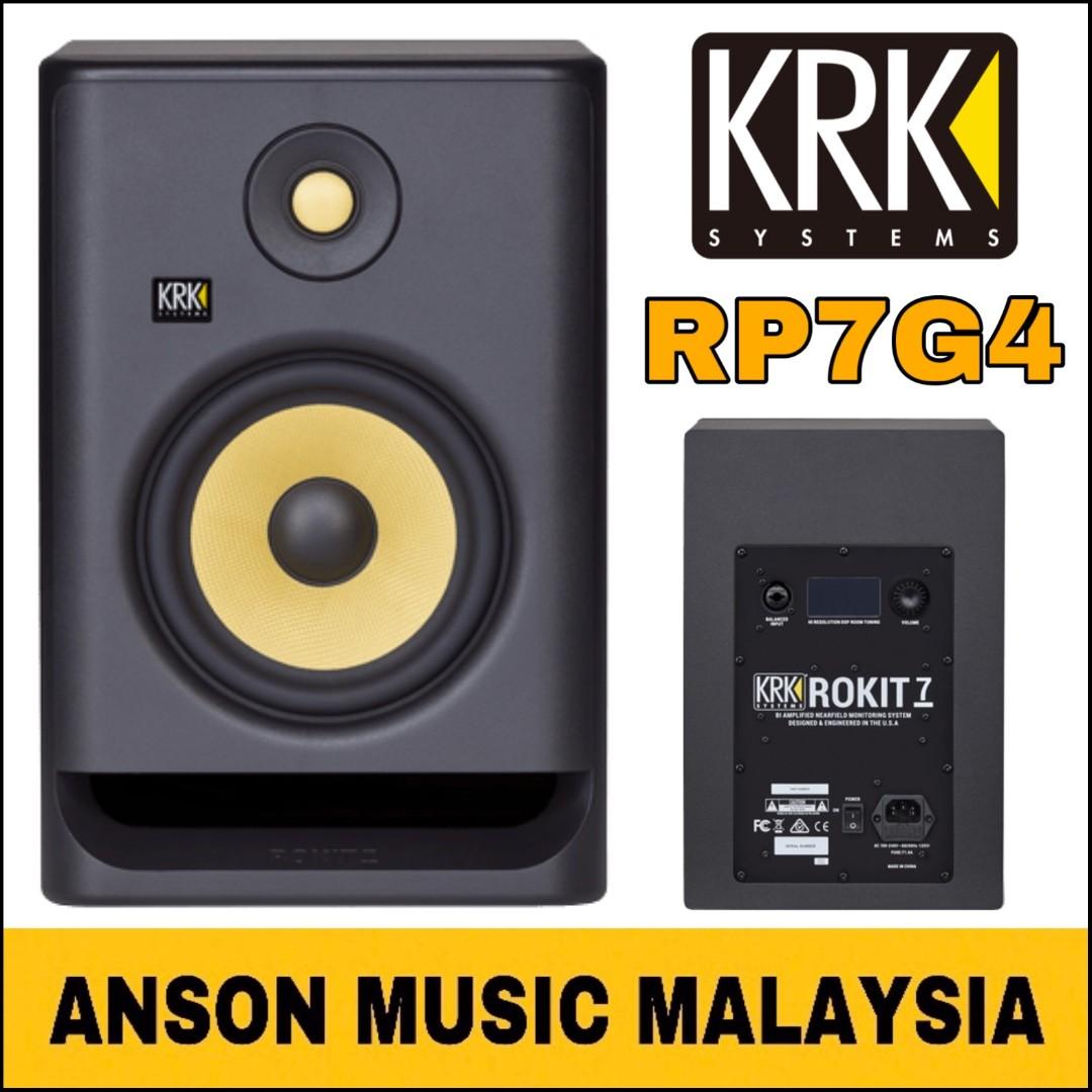 KRK ROKIT 7 G4 Powered Near-Field Studio Monitor (RP7G4), Audio ...