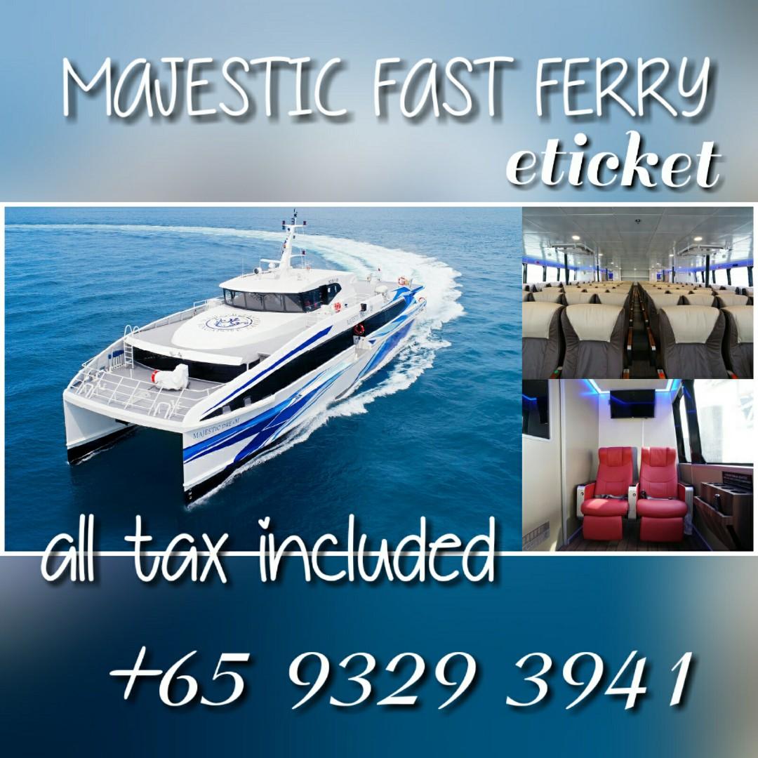 Majestic Fast Ferry Ticket Batam, Tickets & Vouchers, Local Attractions ...