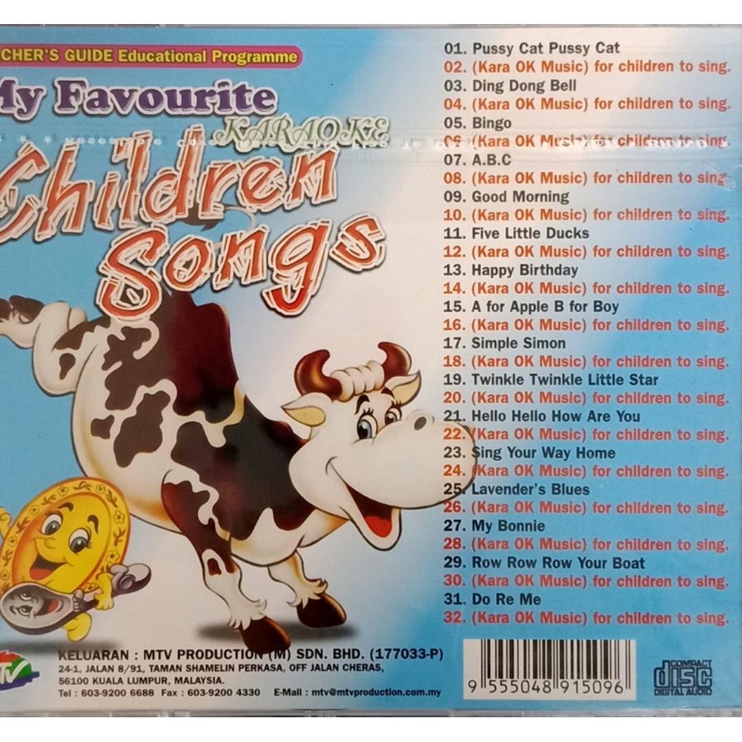 My Favourite Karaoke Children Songs CD, Hobbies & Toys, Music & Media ...