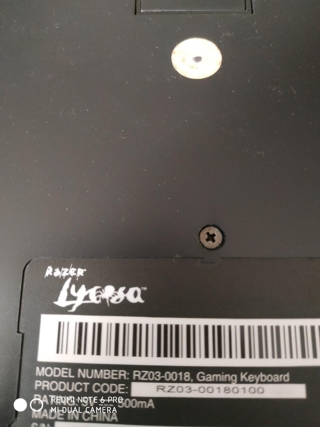 Razer keyboard lycosa, Computers & Tech, Parts & Accessories, Computer ...