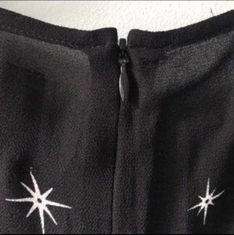 Reformation Constellation Star Black Jenna Dress, Women's Fashion ...