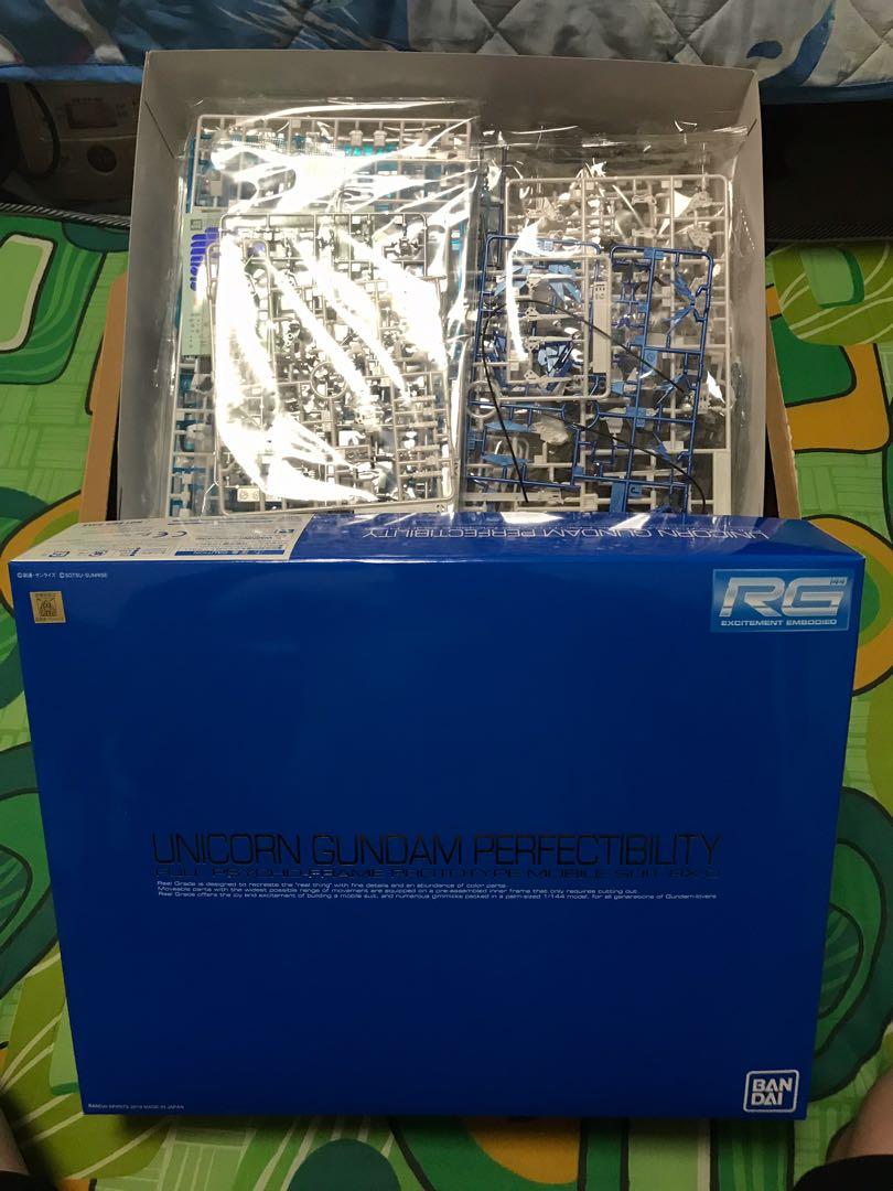 RG Unicorn Gundam Perfectibility, Hobbies & Toys, Toys & Games on Carousell