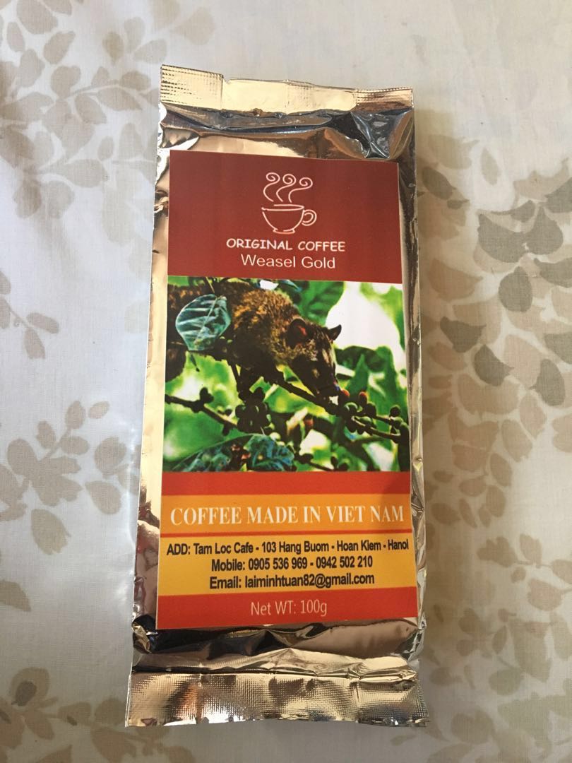 SALE Weasel Gold Coffee Made in Vietnam, Food & Drinks, Local Eats on ...