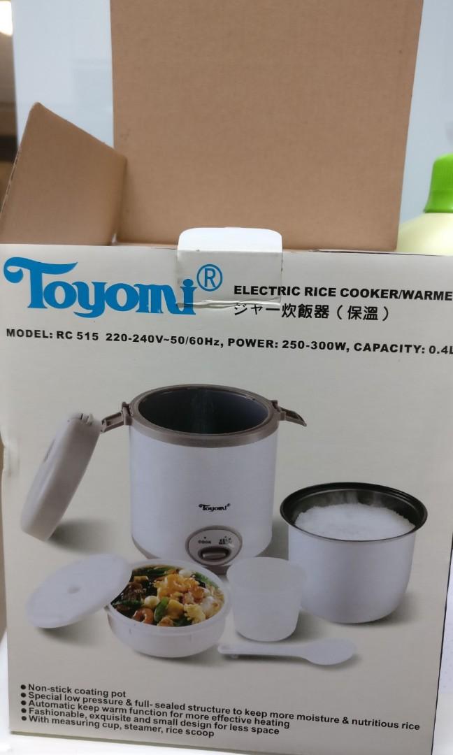 Toyomi Mini Rice Cooker (0.4L), TV & Home Appliances, Kitchen ...