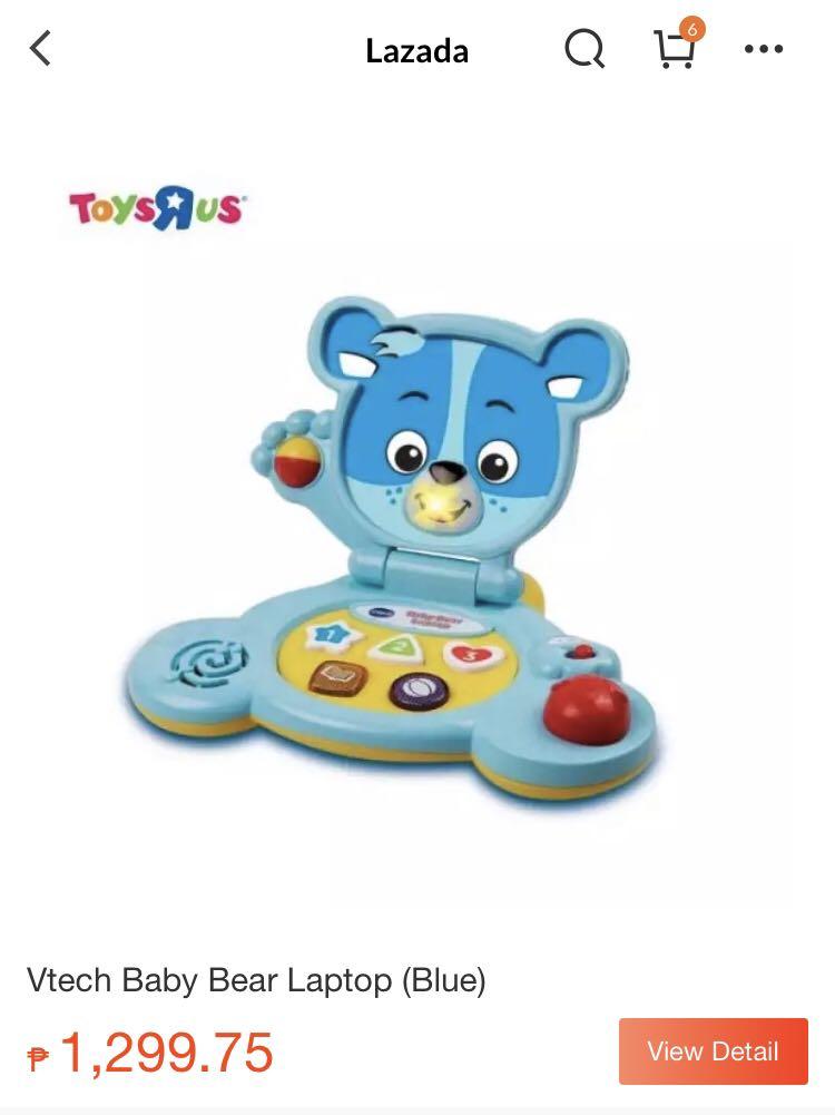 Vtech Baby Bear Laptop, Babies & Kids, Infant Playtime on Carousell