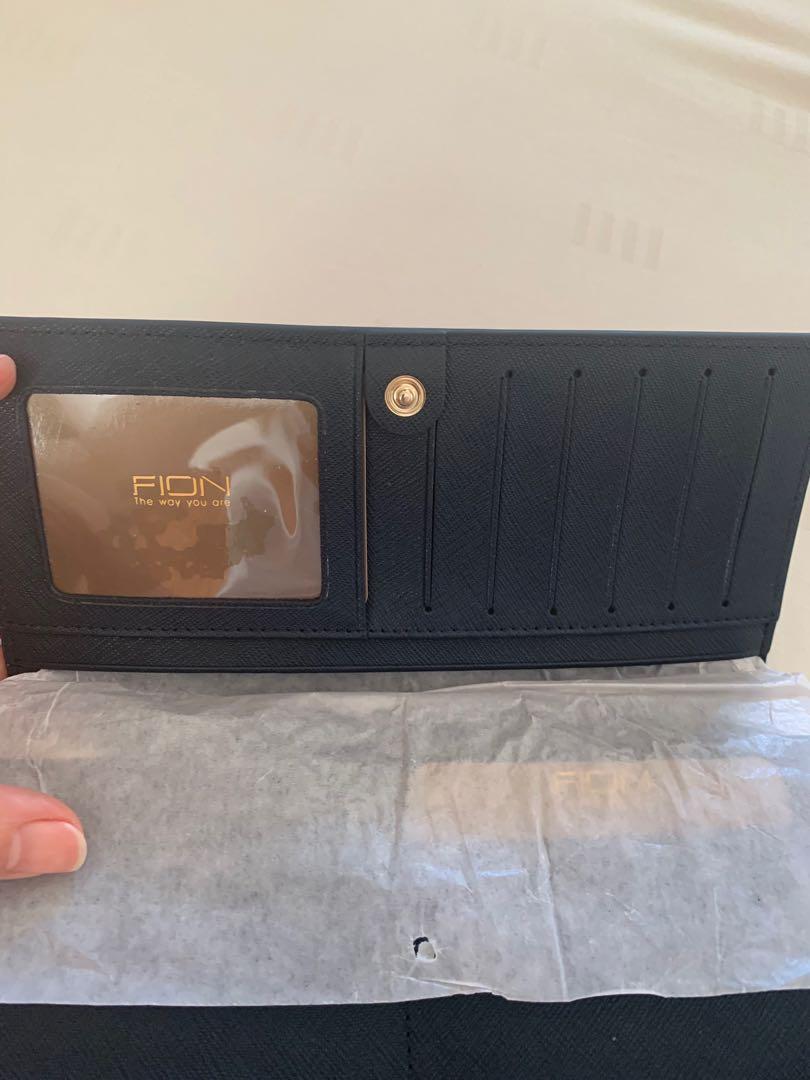 Brand New!! FION Navy Blue Wallet, Women's Fashion, Bags & Wallets ...