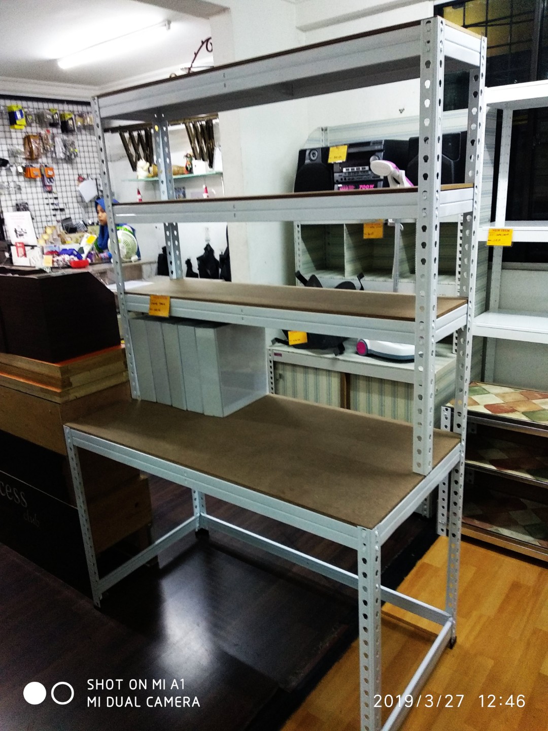 Durable Study Table Cum Storage Rack ( Boltless ), Furniture & Home ...