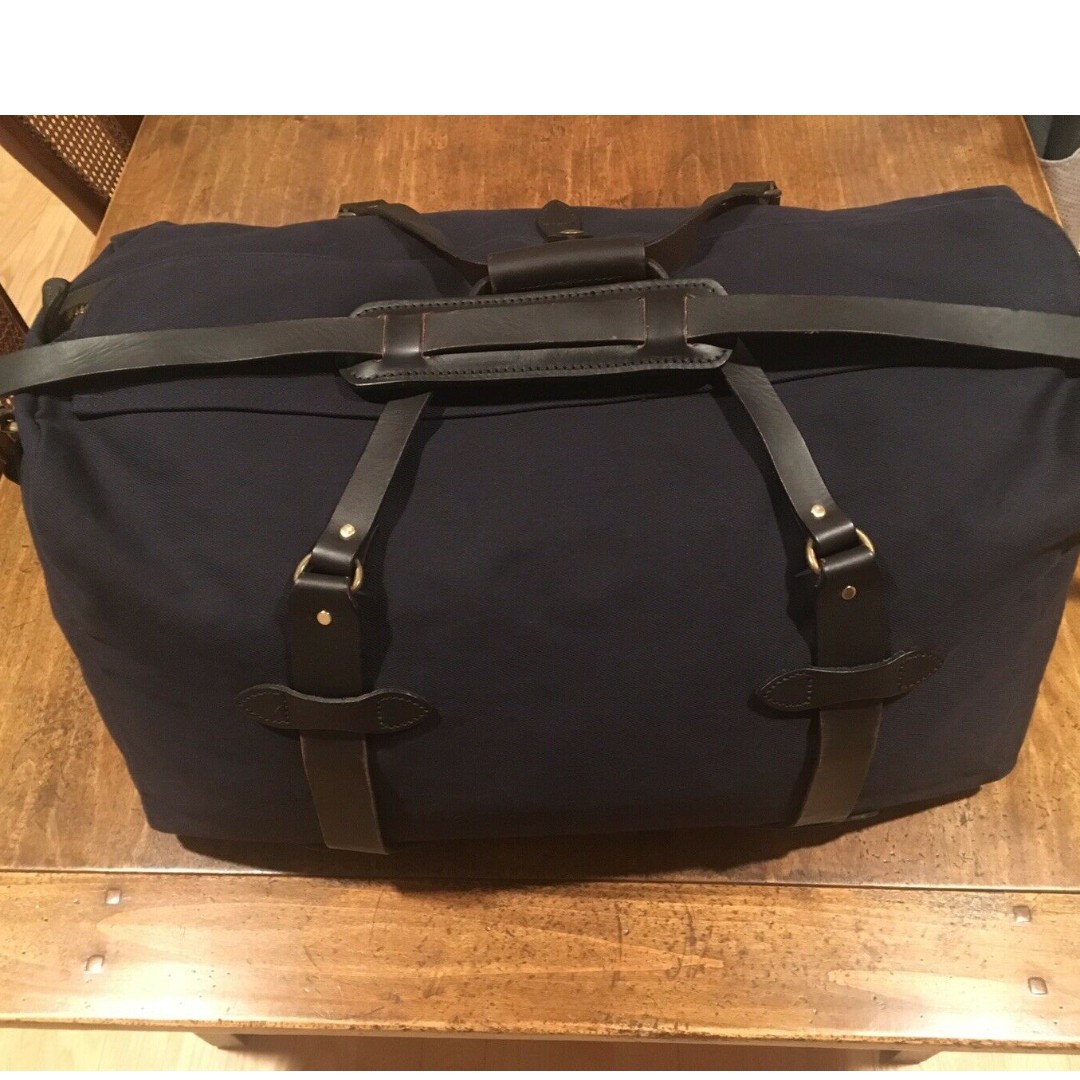 Filson Medium Duffle Bag Navy Blue, Men's Fashion, Bags, Sling Bags on ...