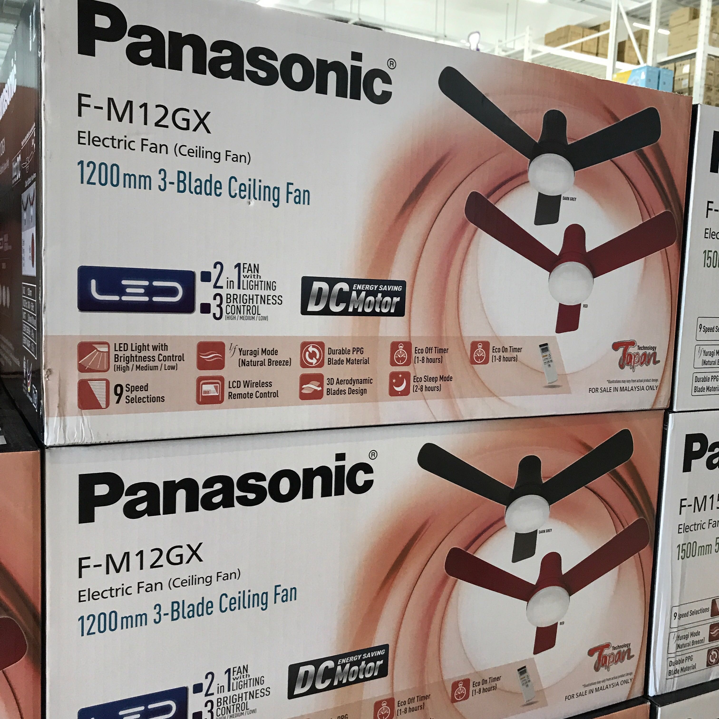 FM12GX Panasonic Ceiling Fan Include Transport, Furniture & Home Living ...