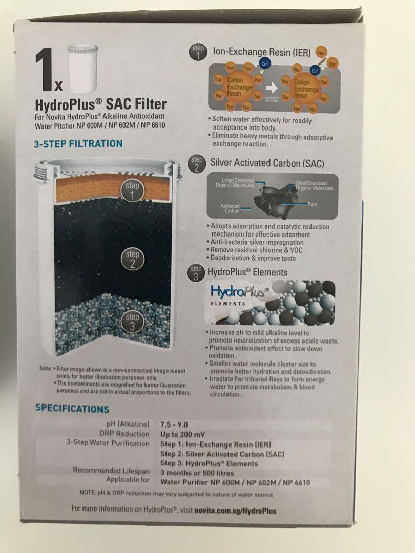 Hydroplus SAC filters x2, Furniture & Home Living, Kitchenware ...