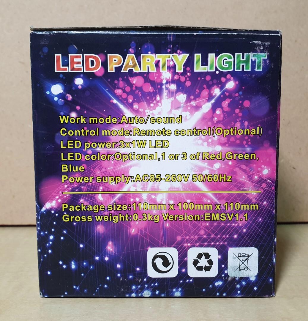 LED PARTY LIGHT (Remote controlled), Furniture & Home Living, Lighting ...