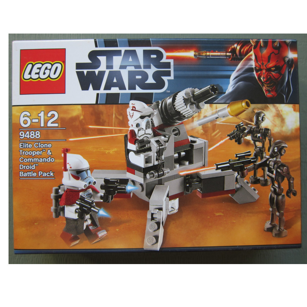Lego 9488 Star Wars Elite Clone Trooper & Commando Droid Battle Pack ...