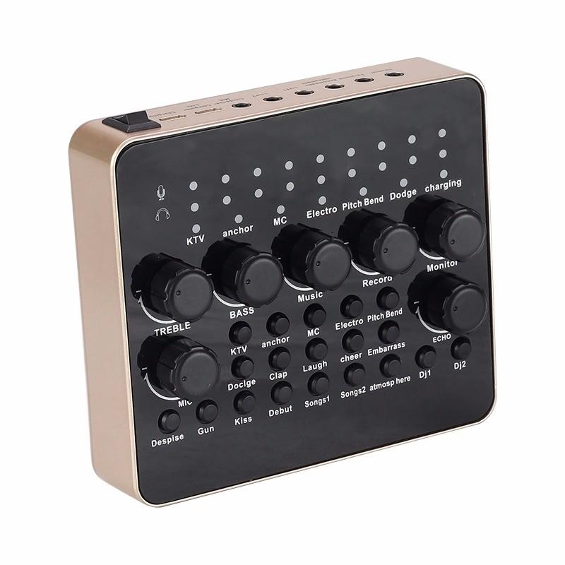 [Limited Edition] Gold V10 Plus / V10+ Live Streaming Sound Card for ...