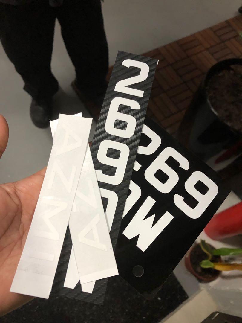 LTA sticker Carbon fiber background, Sports Equipment, PMDs, E-Scooters ...