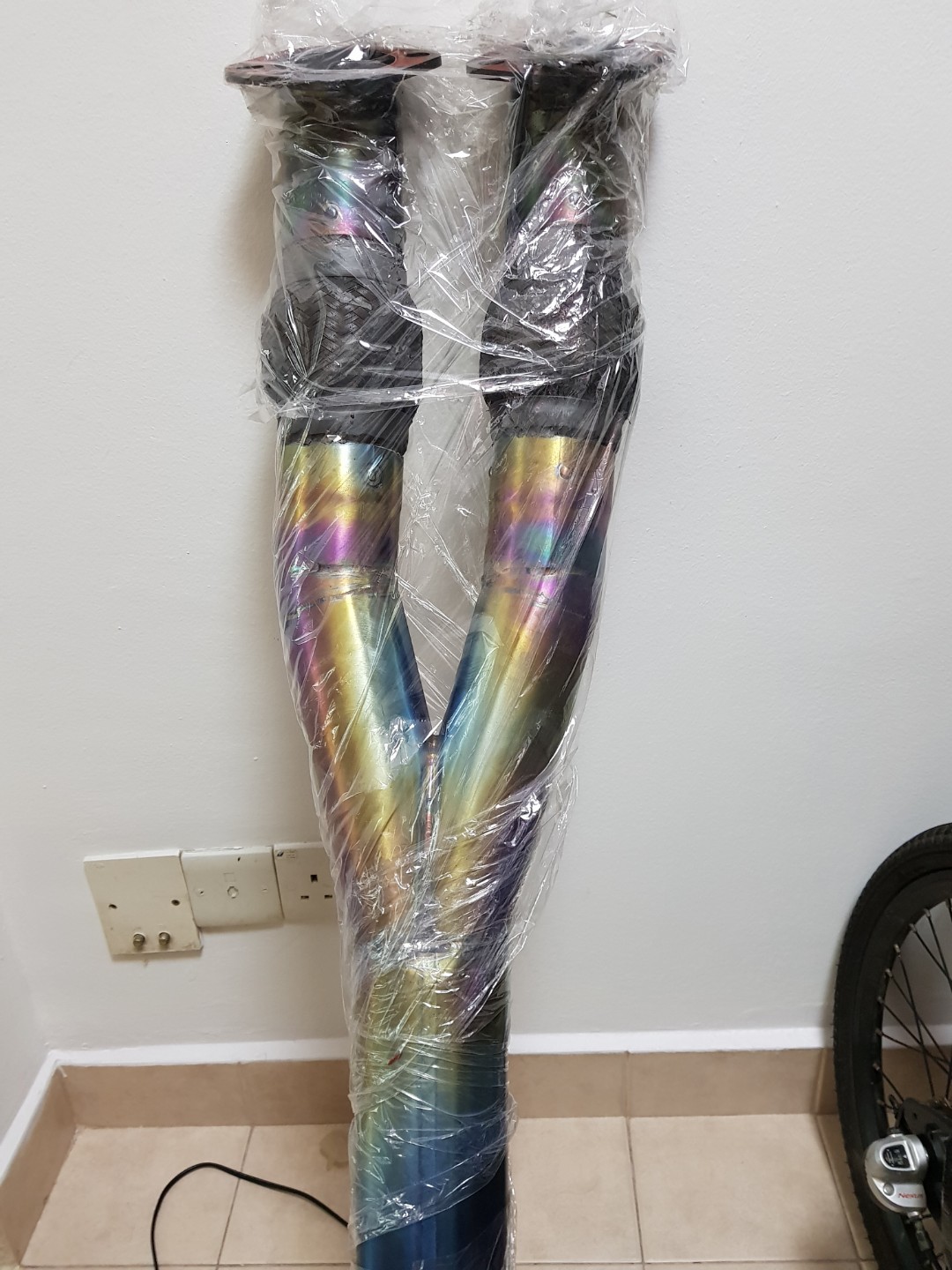 NISSAN GTR FULL TITANIUM Y PIPE, Car Accessories, Accessories on Carousell