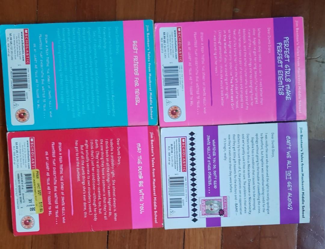 Scholastic Dear Dum Diary books by Jim Benton, Hobbies & Toys, Books ...