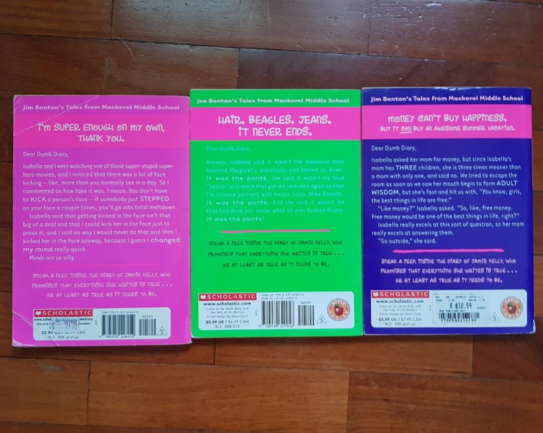 Scholastic Dear Dum Diary books by Jim Benton, Hobbies & Toys, Books ...
