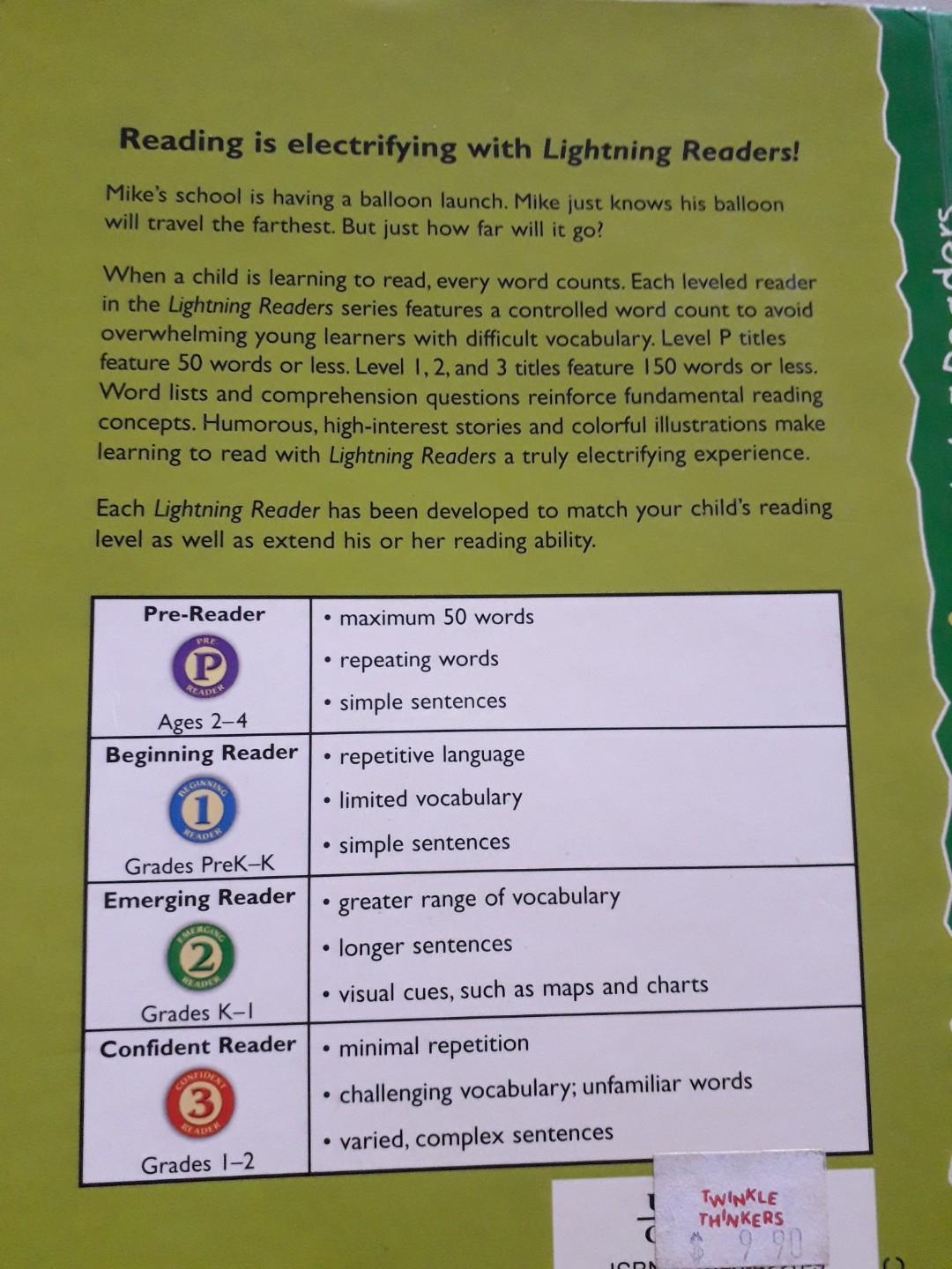 The Balloon Launch Lightning Readers 2, Hobbies & Toys, Books ...