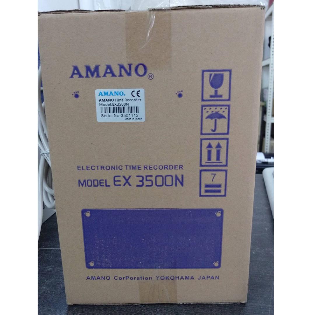 Time Recorder Amano EX3500N (Punch Card Machine), Computers & Tech, Office & Business Technology ...