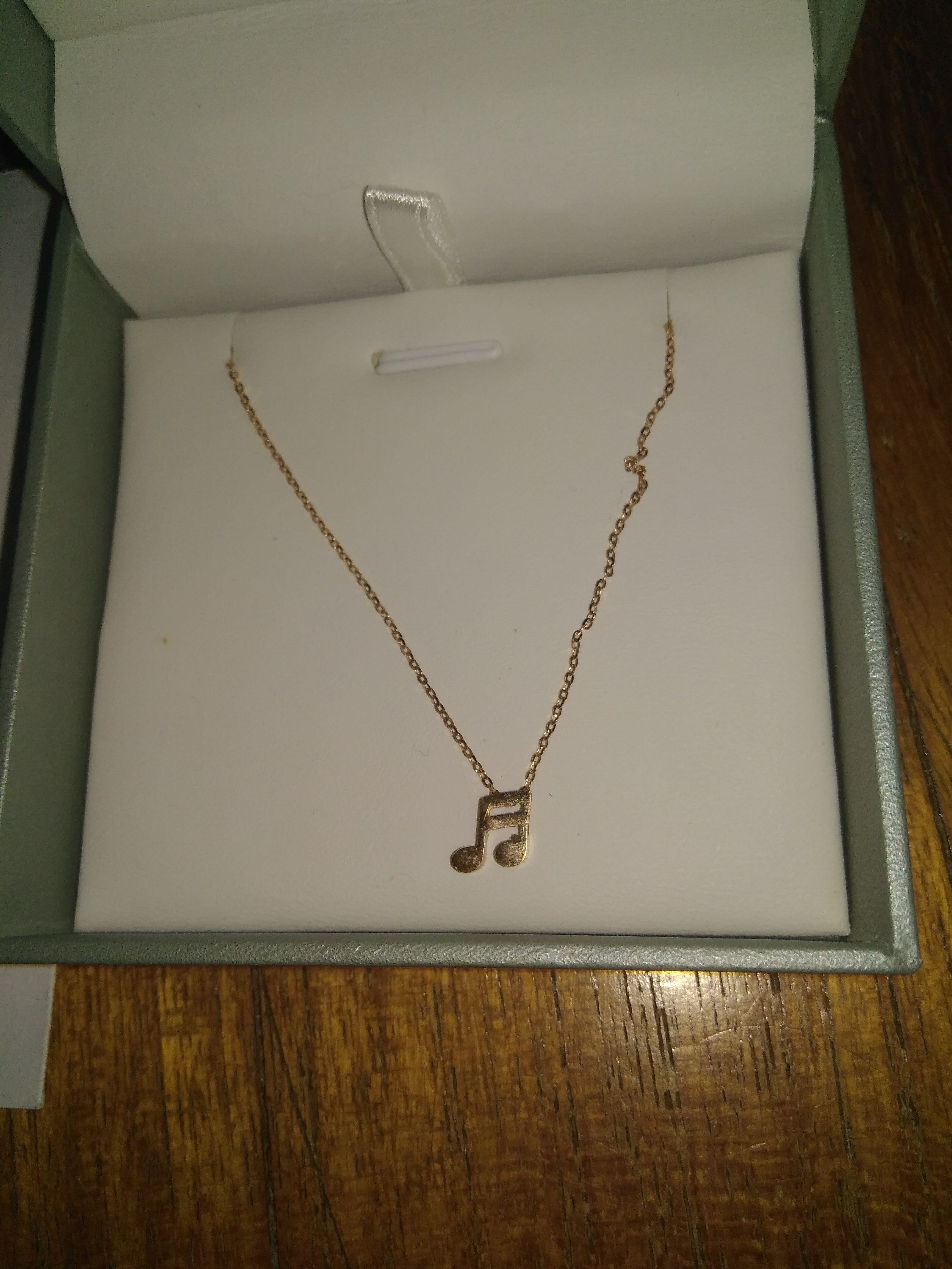 TSL Authentic Tse sui luen music note necklace gold, Women's Fashion ...