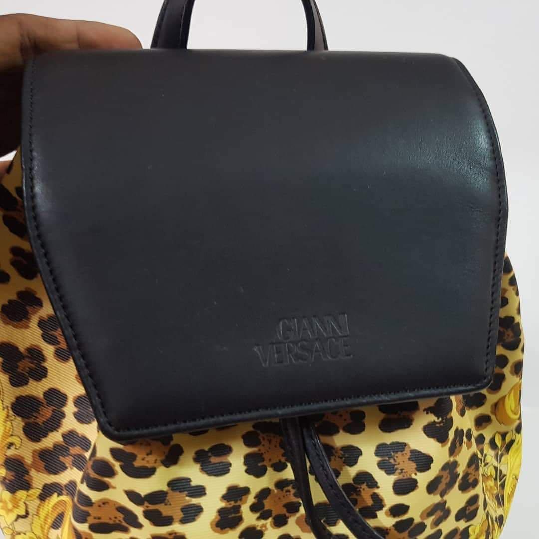 Versace Vintage Gianni Versace Backpack, Women's Fashion, Bags ...