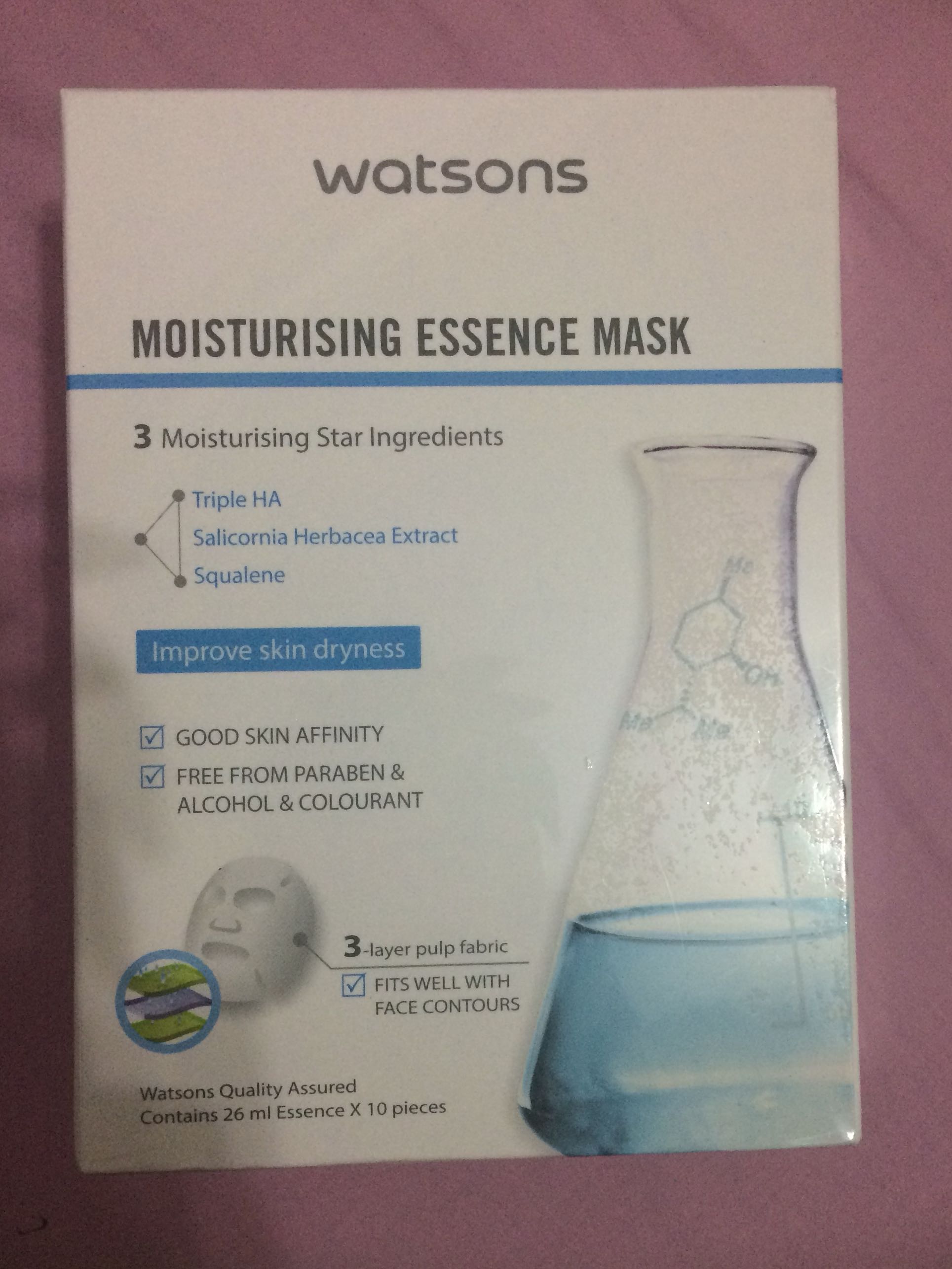 Watsons Moisturising Essence Sheet Mask, Beauty & Personal Care, Face ...