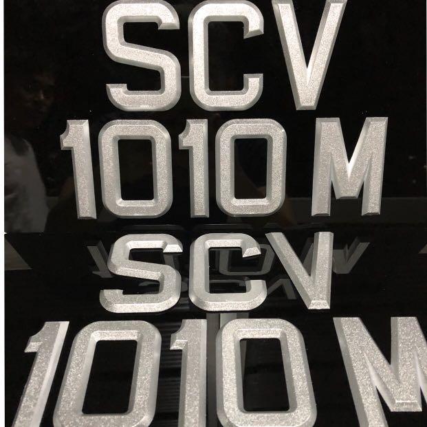 3D Metallic Silver, Car Accessories, Car Plates on Carousell