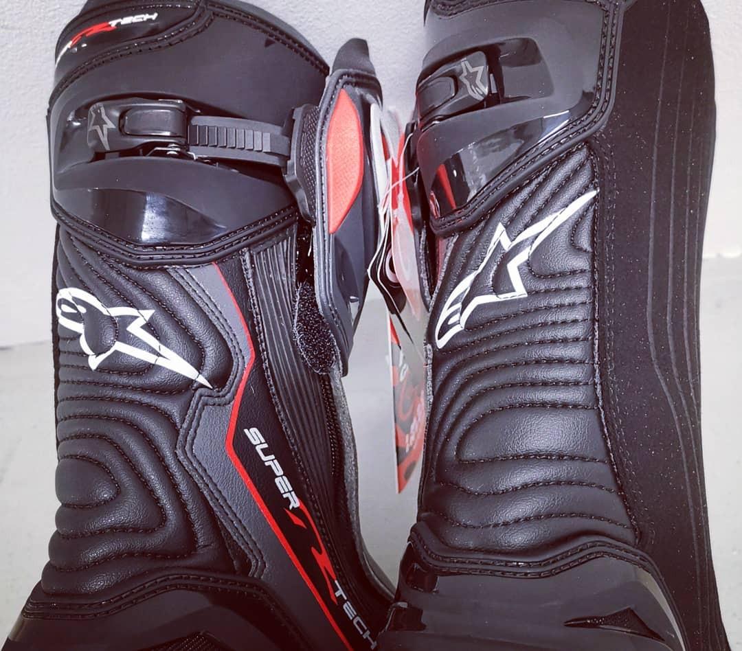 Alpinestars Supertech R boots, Motorcycles, Motorcycle Apparel on Carousell