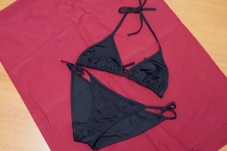 Black string bikini, Women's Fashion, Swimwear, Bikinis & Swimsuits on ...