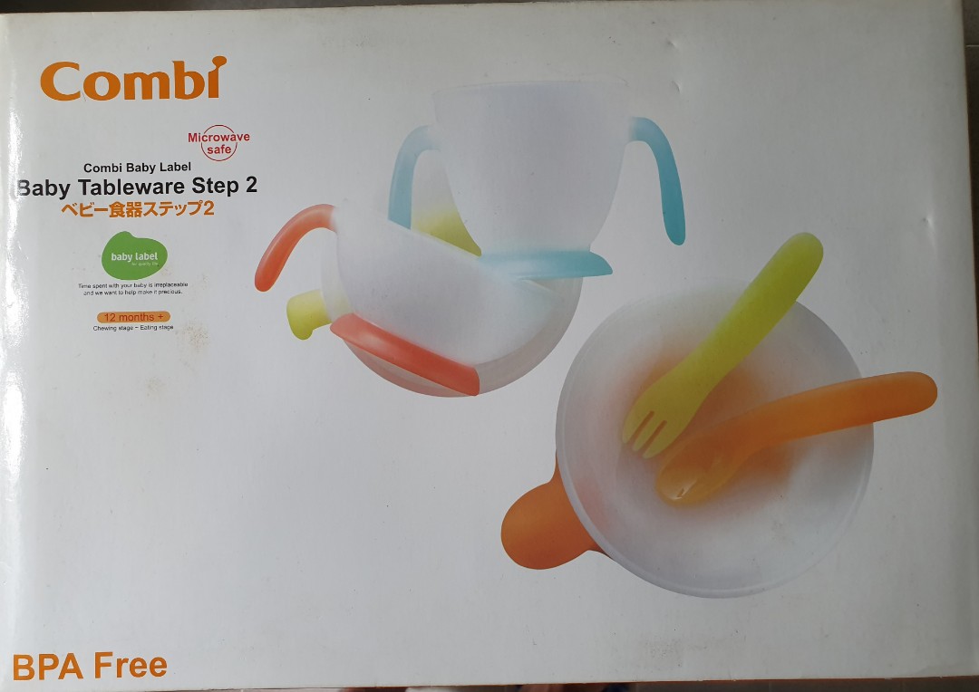 Combi Tablewear Step 2 Set, Babies & Kids, Nursing & Feeding, Baby High ...