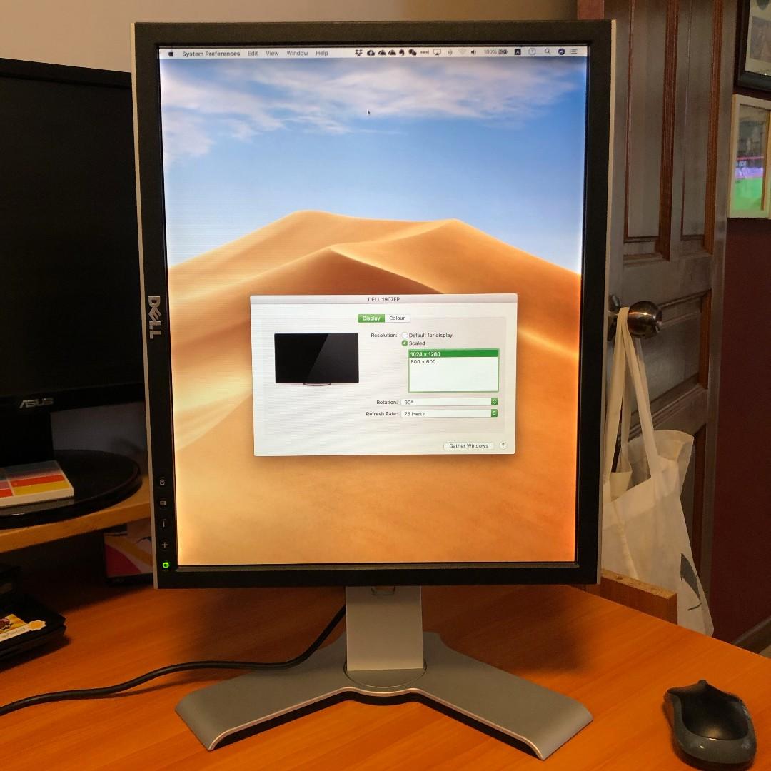 Dell UltraSharp 1907FP 19" 1280x1024 Rotate/Tilt Monitor, Computers ...
