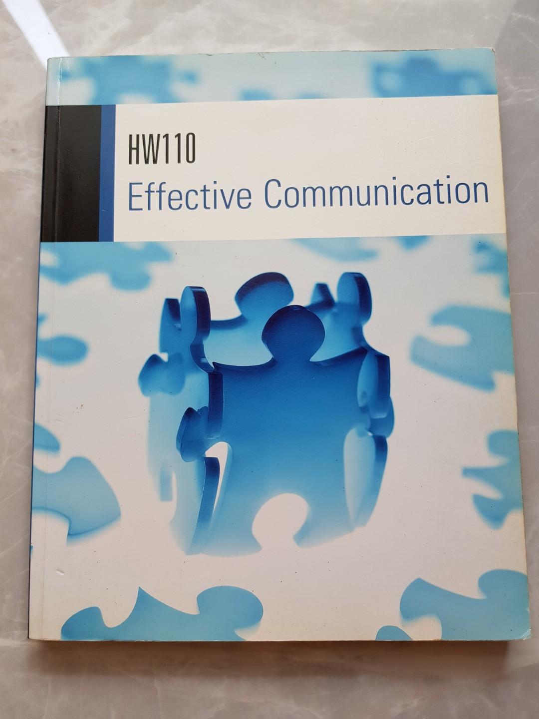 HW110 Effective Communication, Books & Stationery, Textbooks, Tertiary ...