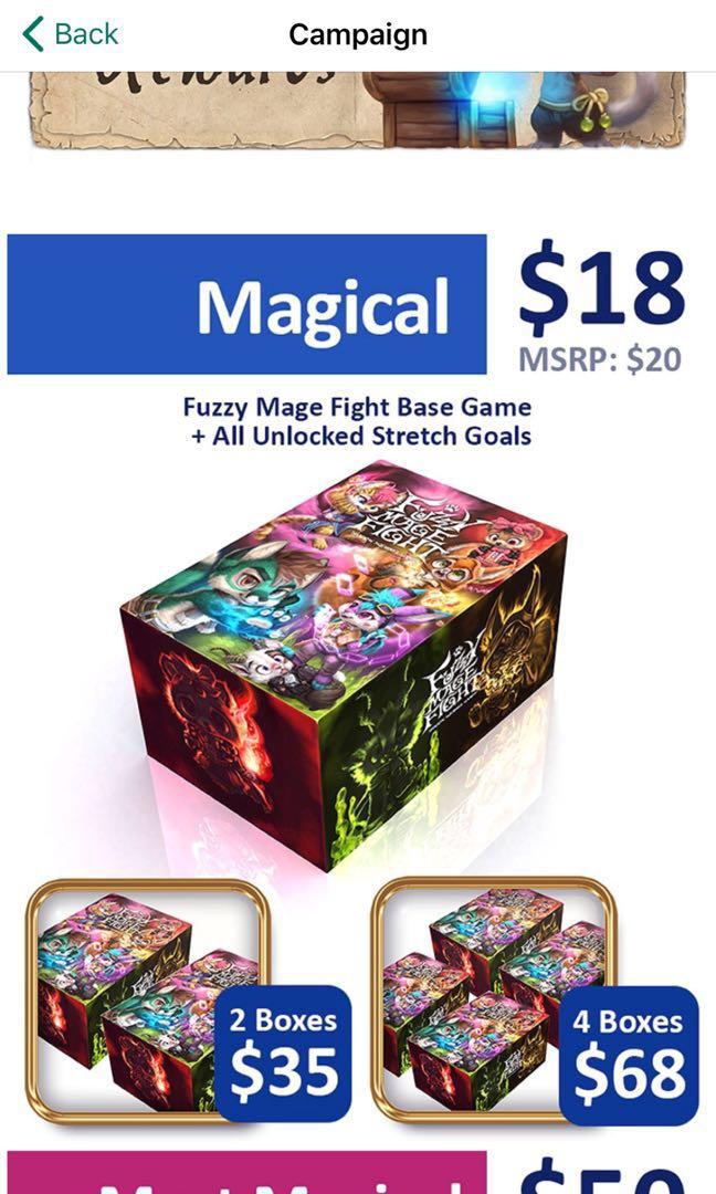 Fuzzy mage fight Kickstarter exclusive card game, Hobbies & Toys, Toys ...