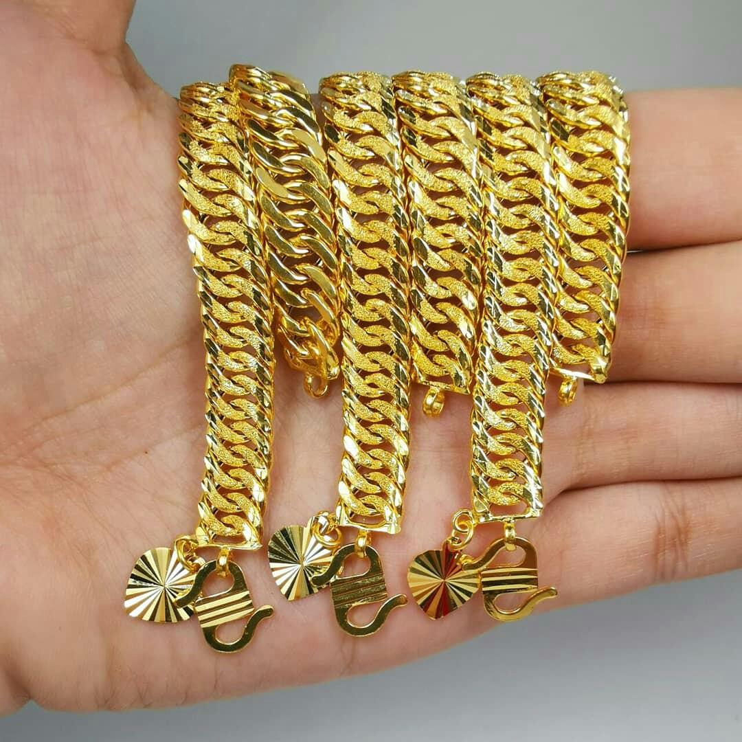 GELANG TANGAN LIPAN EMAS 916, Women's Fashion, Jewelry & Organisers ...