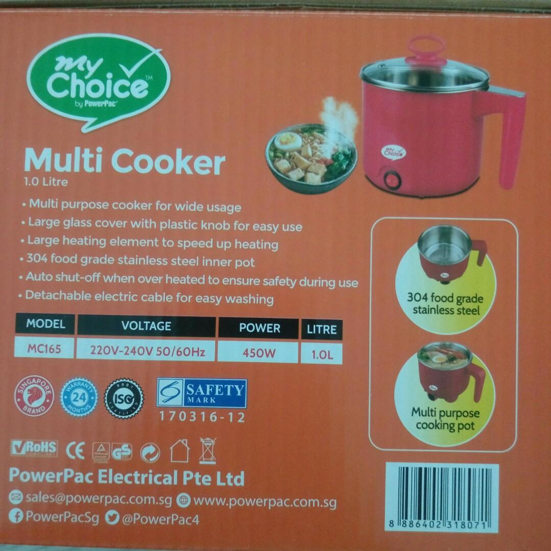NEW LAST Piece Powerpac My Choice 1.0L Multi Cooker, TV & Home ...