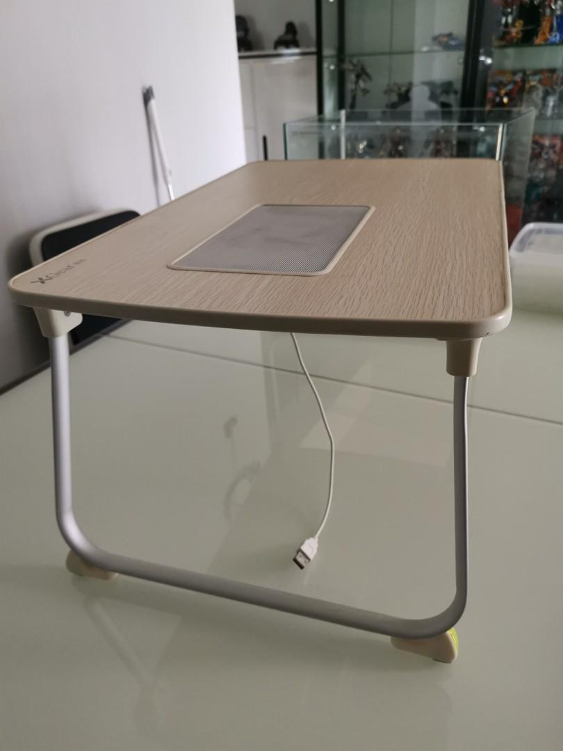 Portable Laptop table with cooling fan, Furniture & Home Living ...