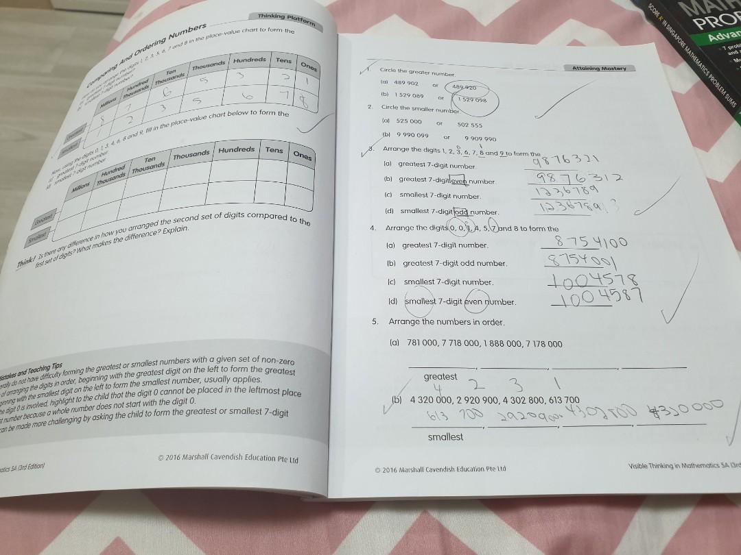 PRIMARY 5 MATH VISIBLE THINKING 5A, Hobbies & Toys, Books & Magazines ...
