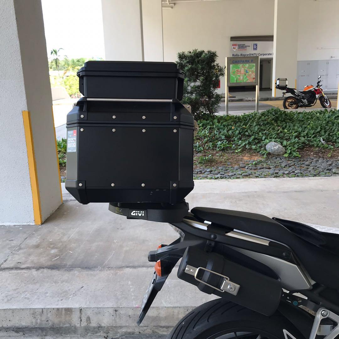15.3L Rear top box additional storage, Motorcycles, Motorcycle ...