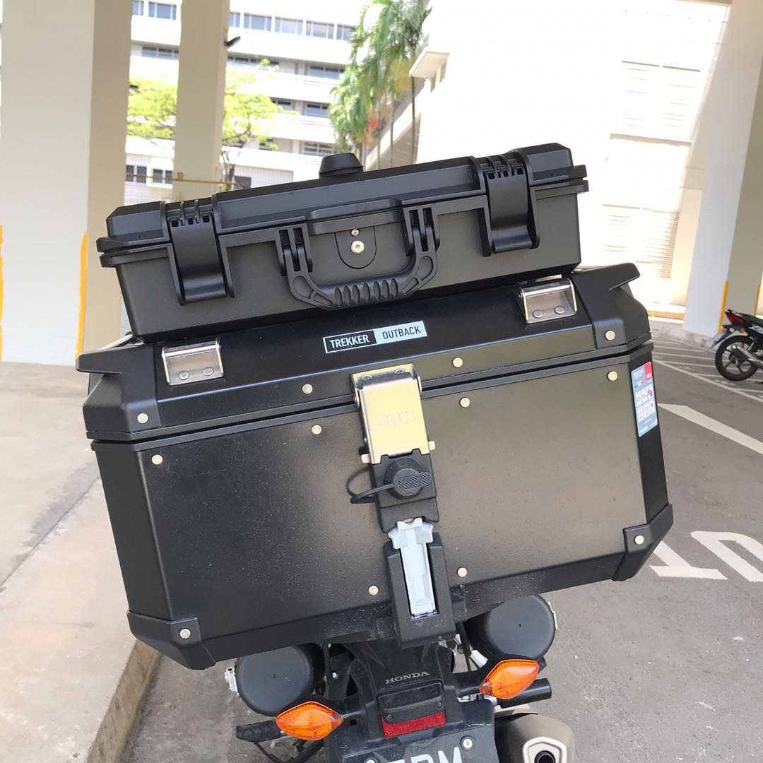 15.3L Rear top box additional storage, Motorcycles, Motorcycle ...