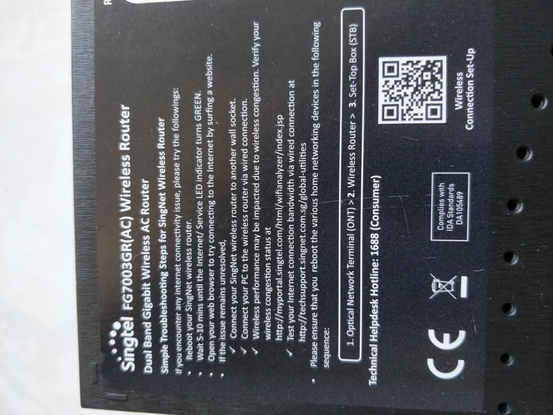 Singtel Aztech Router, Electronics, Computer Parts & Accessories on ...