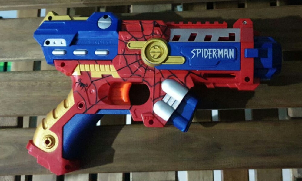 Spiderman Gun Like Nerf Gun, Hobbies & Toys, Toys & Games on Carousell