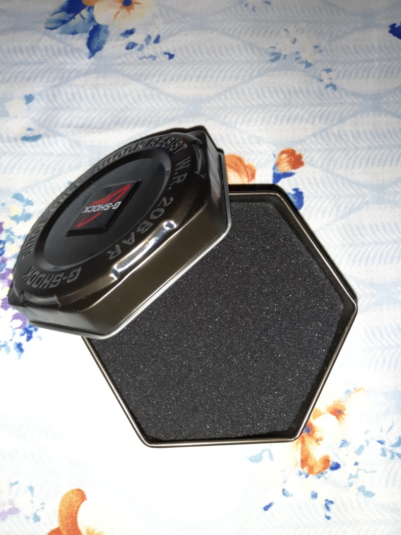 Tin can for Gshock watch, Luxury, Watches on Carousell