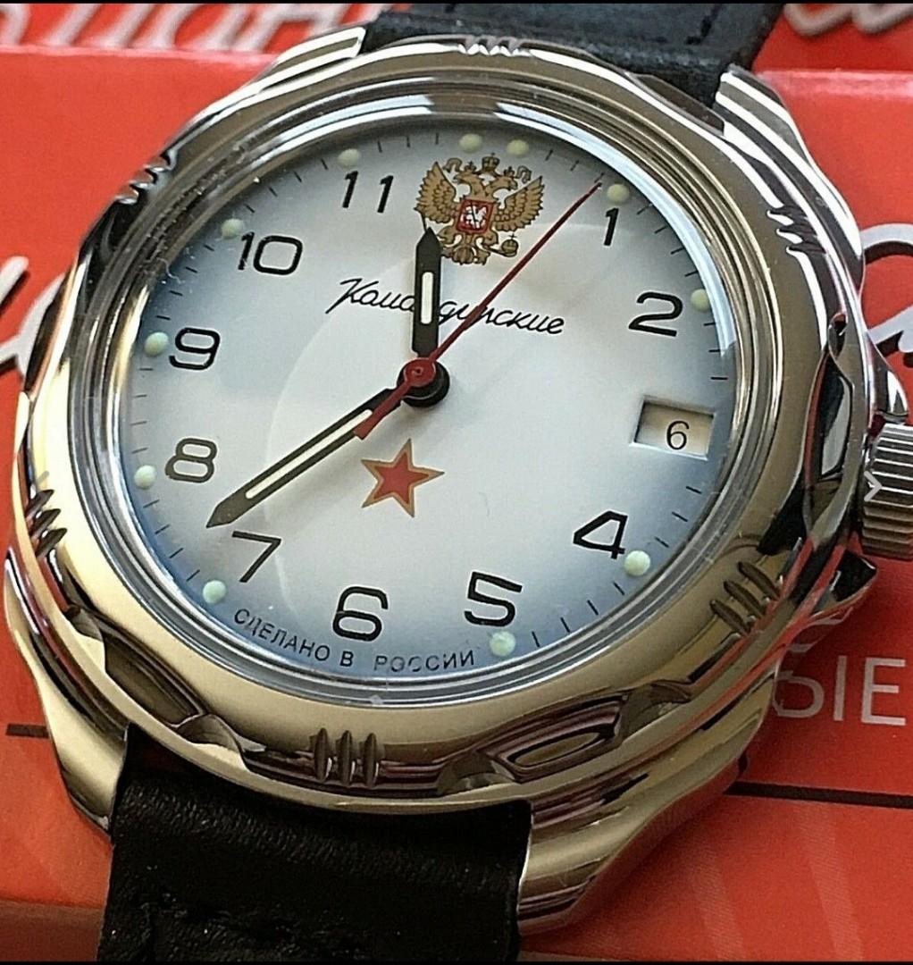 Vostok Komandirskie Mechanical Russian Military Watch, Men's Fashion ...