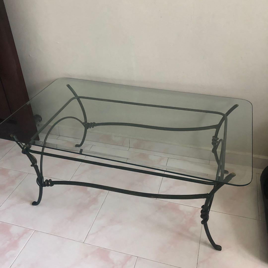 Antique Glass Table, Furniture & Home Living, Furniture, Tables & Sets ...