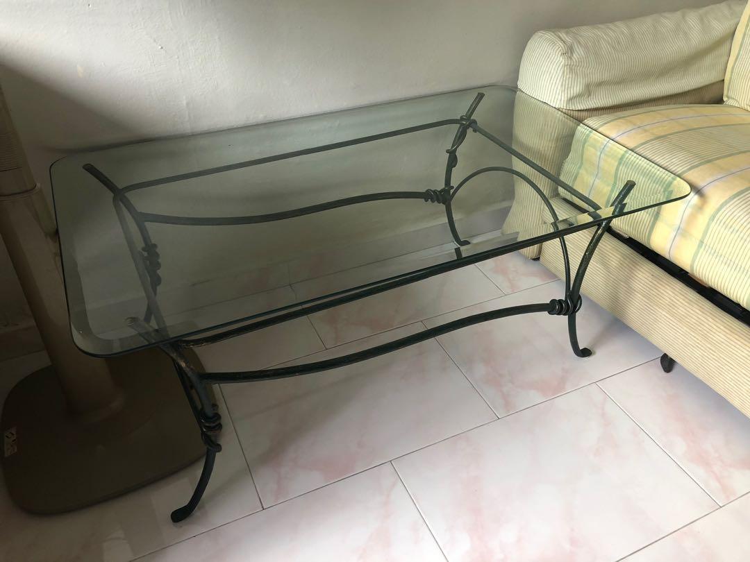 Antique Glass Table, Furniture & Home Living, Furniture, Tables & Sets ...