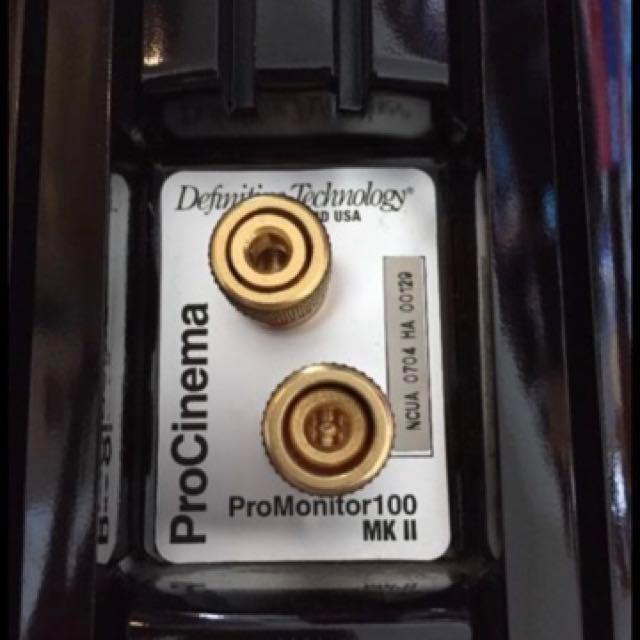 Definitive Technology Home Theatre ProCinema ProMonitor 100 MK II ...