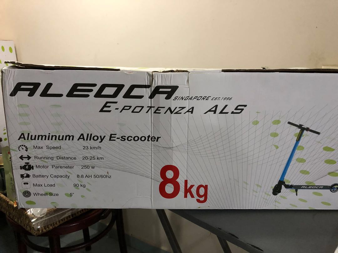 E-scooter (Aleoca E- Potenza ALS), Sports Equipment, Bicycles & Parts ...